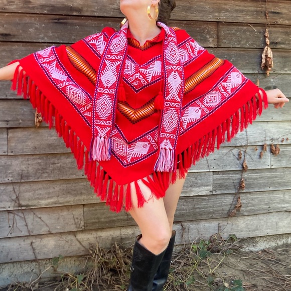 Inca Imports | Sweaters | Ecuador Inca Imports Tribal Poncho Sz Large ...